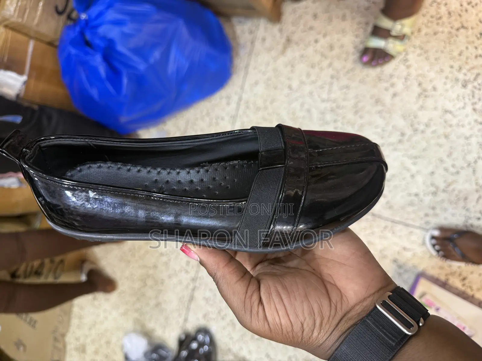 Shinny Black Shoes in Central Division - Shoes, Sharon Favor | Jiji.ug
