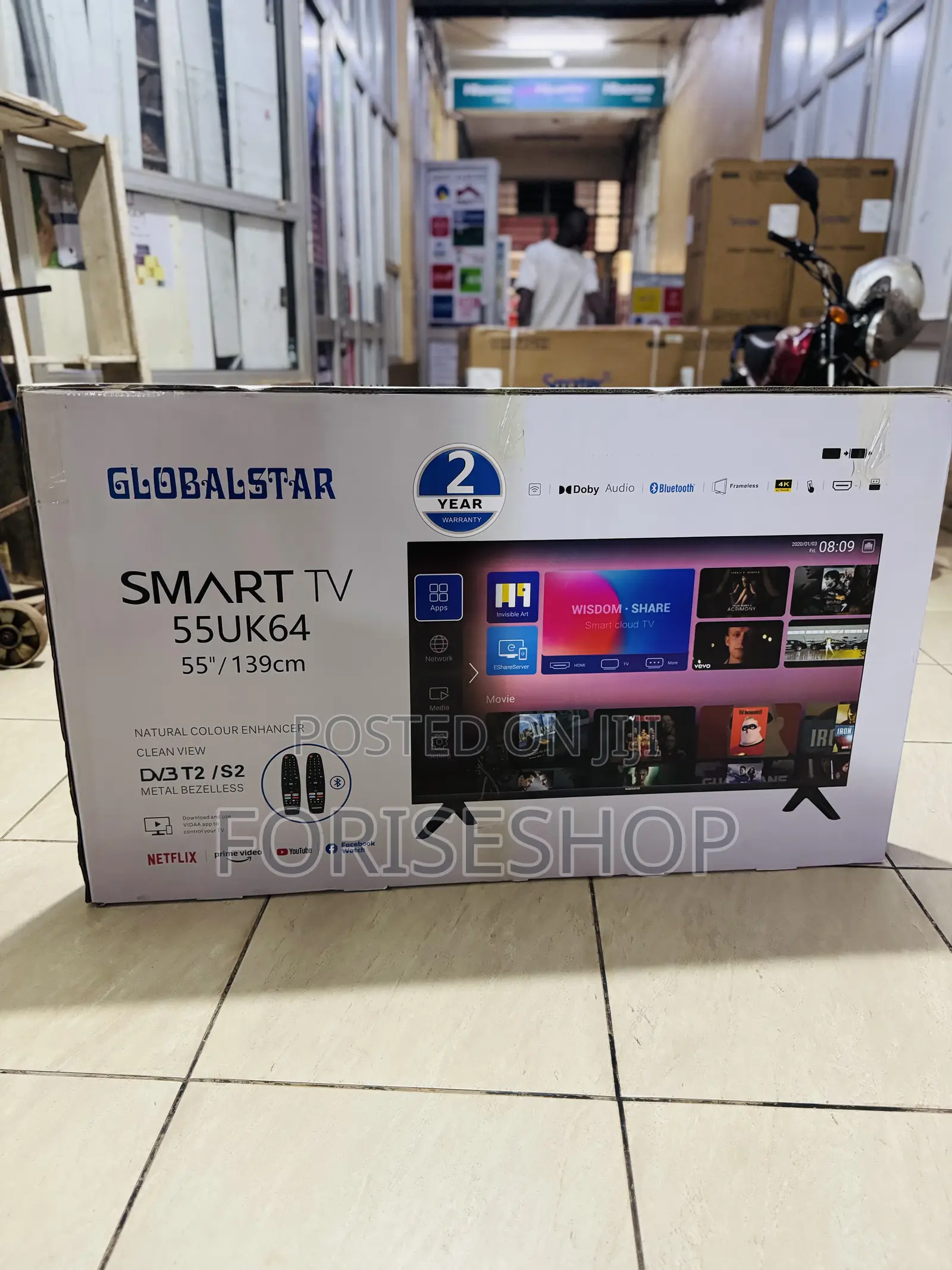 Globalstar 55inch 4k Uhd Tv With 2 Remotes in Central Division - TV ...