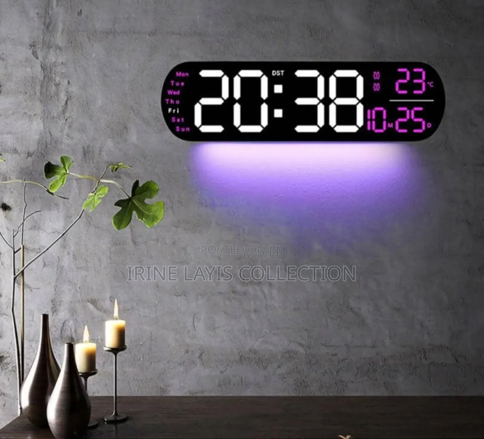 Led Digital Wall Clock With a Large Display. in Central Division - Home ...