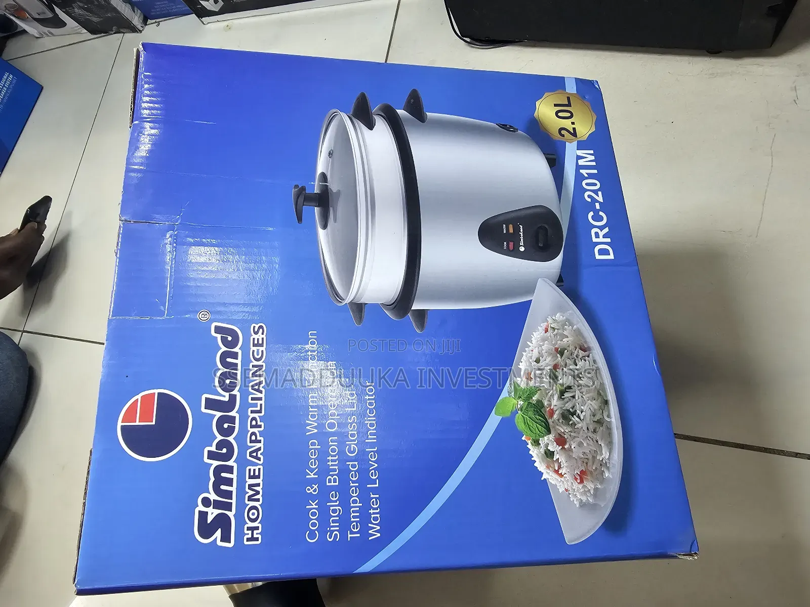 Simbaland DRC-201m 2.0l Electric Rice Cooker for sale - Ssemadduuka ...