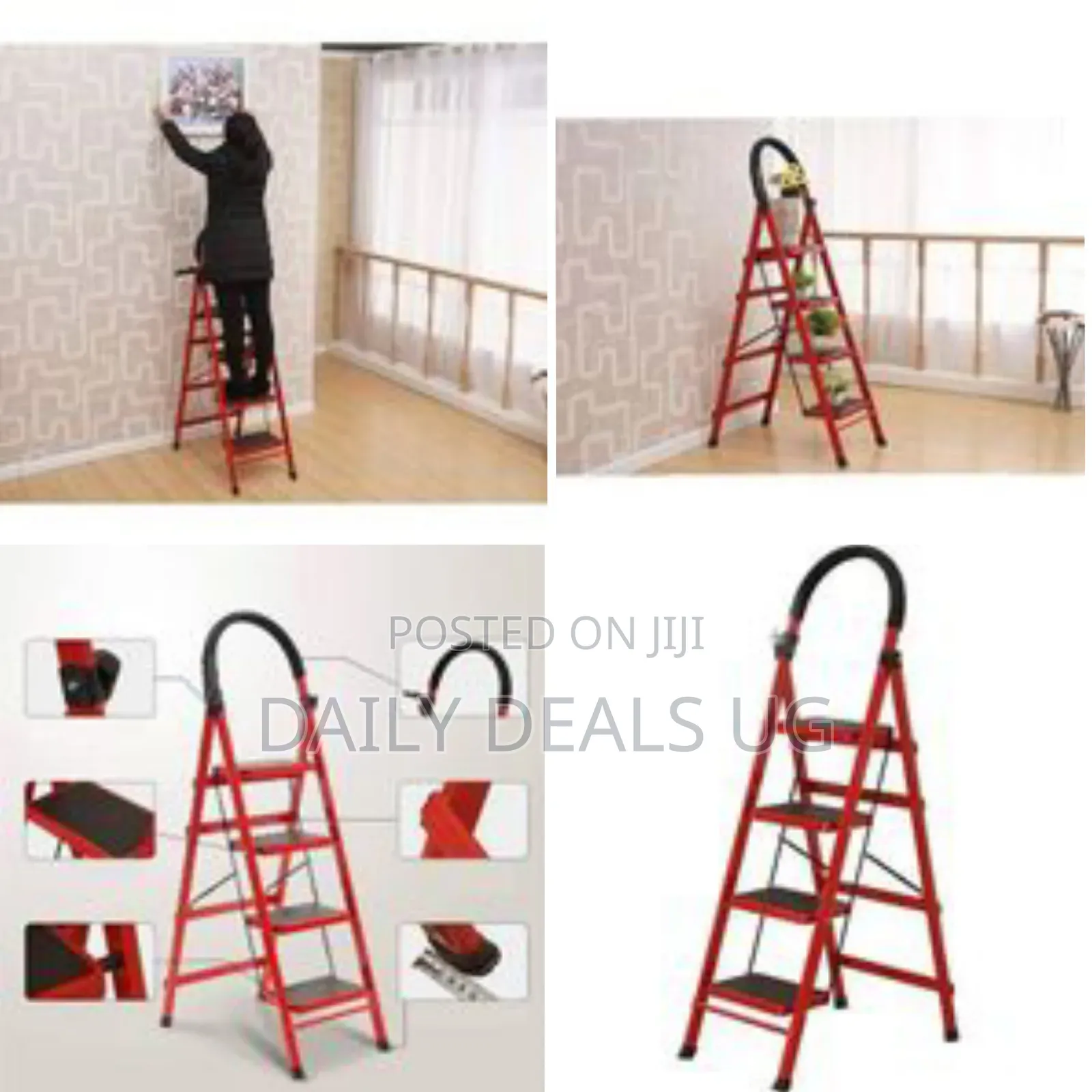 Mini 4 Steps Metallic Ladder for sale - Daily Deals Ug Price: USh ...