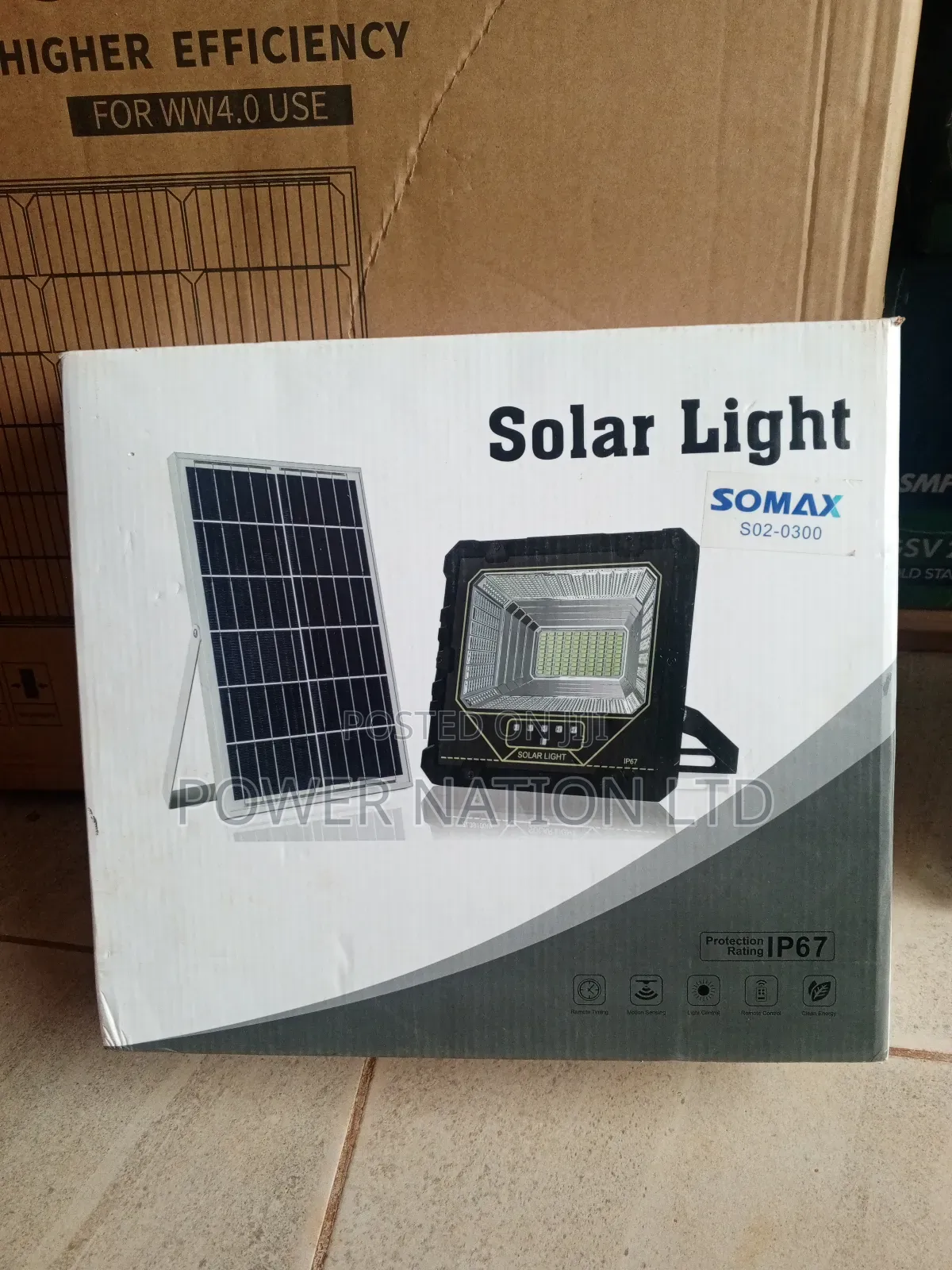 300w Somax Outdoor Solar Flood Light in Central Division - Lighting ...