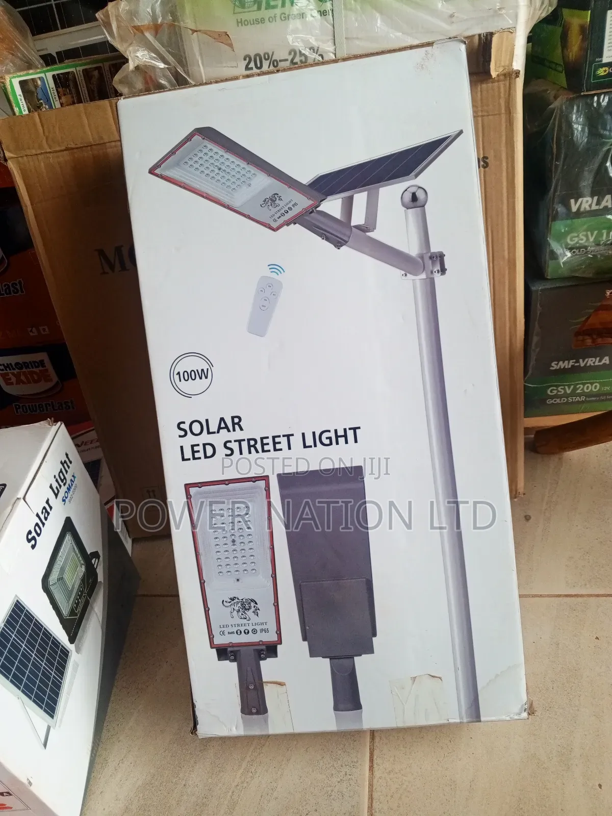 100w Led Solar Street Light With Separate Panel for sale - Power Nation ...
