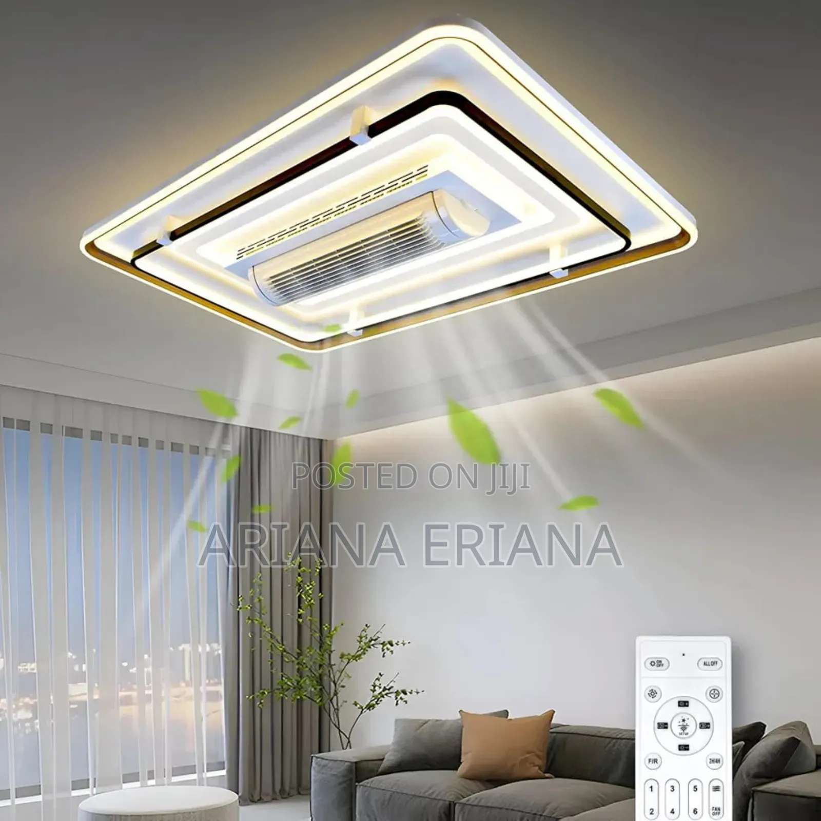 Modern Ceiling Bladeless Fan Chandelier in Central Division - Lighting ...