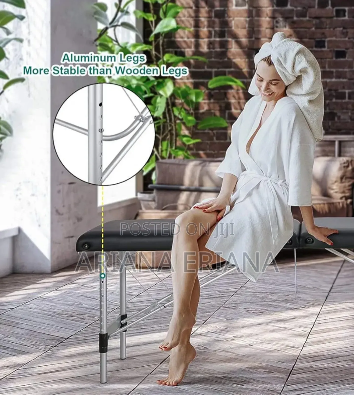 Professional Folding Massage Bed With Adjustable Height for Spa Salon ...