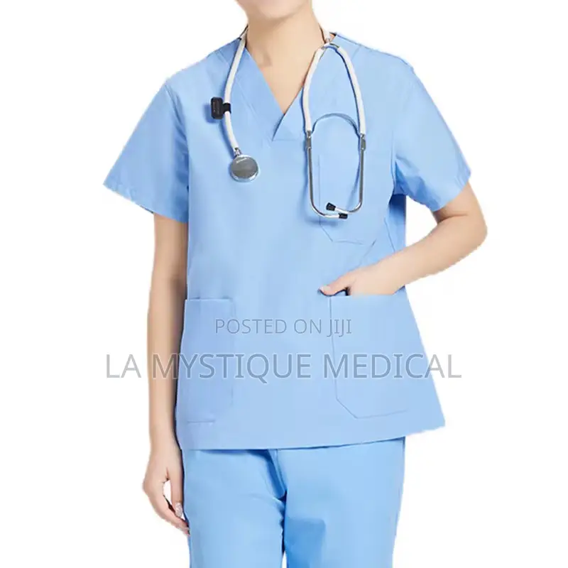 Light Blue Unisex Medical Scrub Uniforms in Central Division - Medical ...