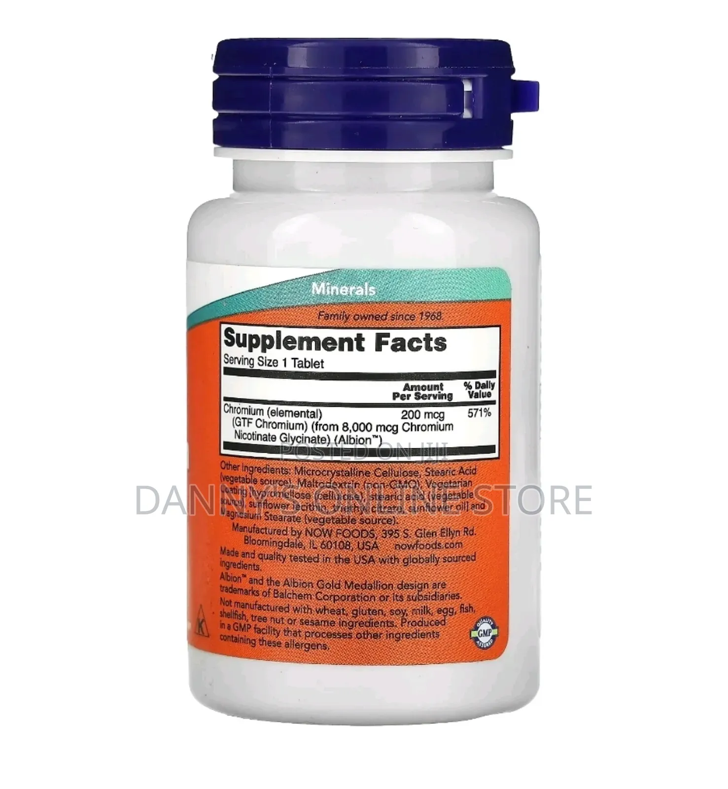 GTF Chromium, 200mcg, 100 Tablets in Central Division - Vitamins ...