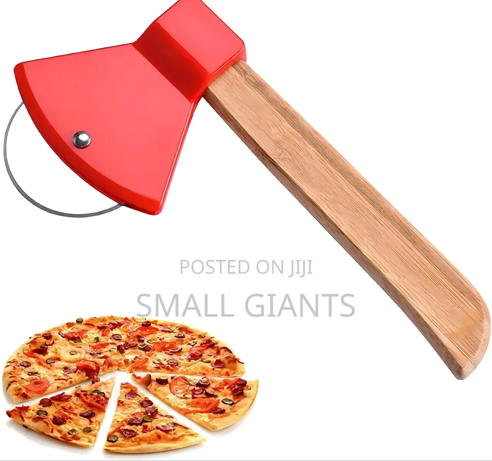 Axe-Shaped Pizza Cutter With a Bamboo Handle in Central Division ...