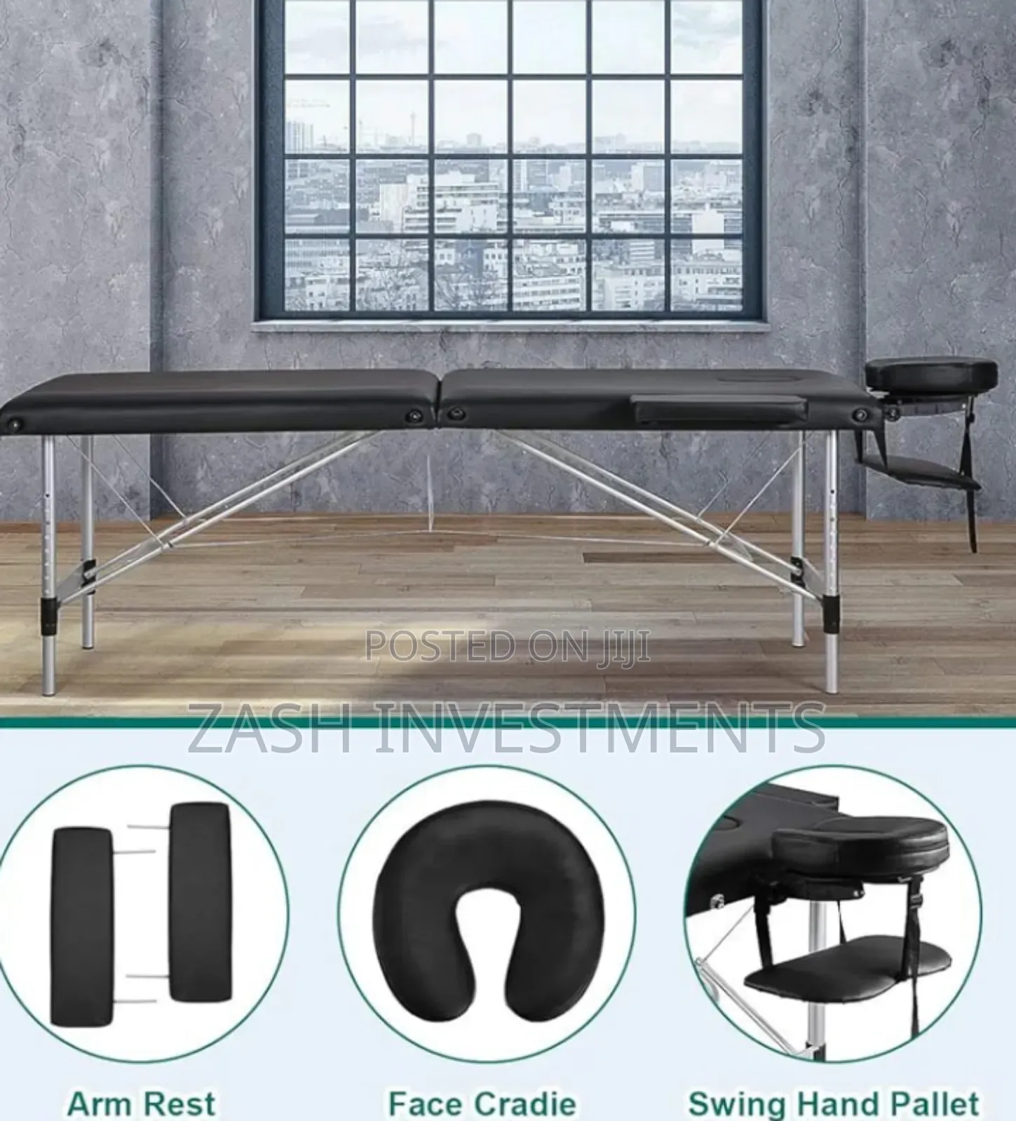 Professional Folding Massage Bed With Adjustable Height for Spa Salon ...