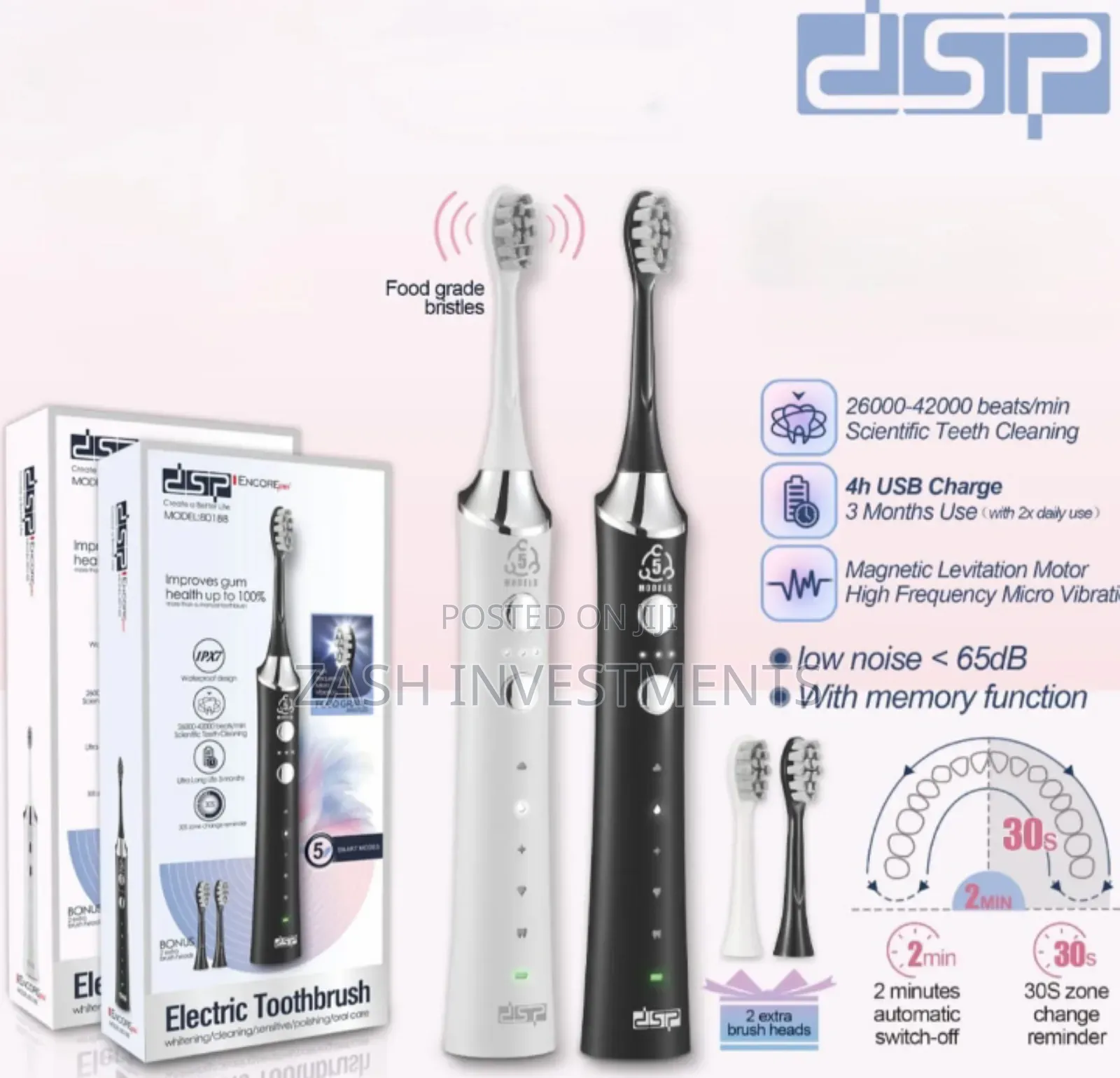 DSP Encore Pro Model 80188 Sonic Electric Toothbrush in Central ...