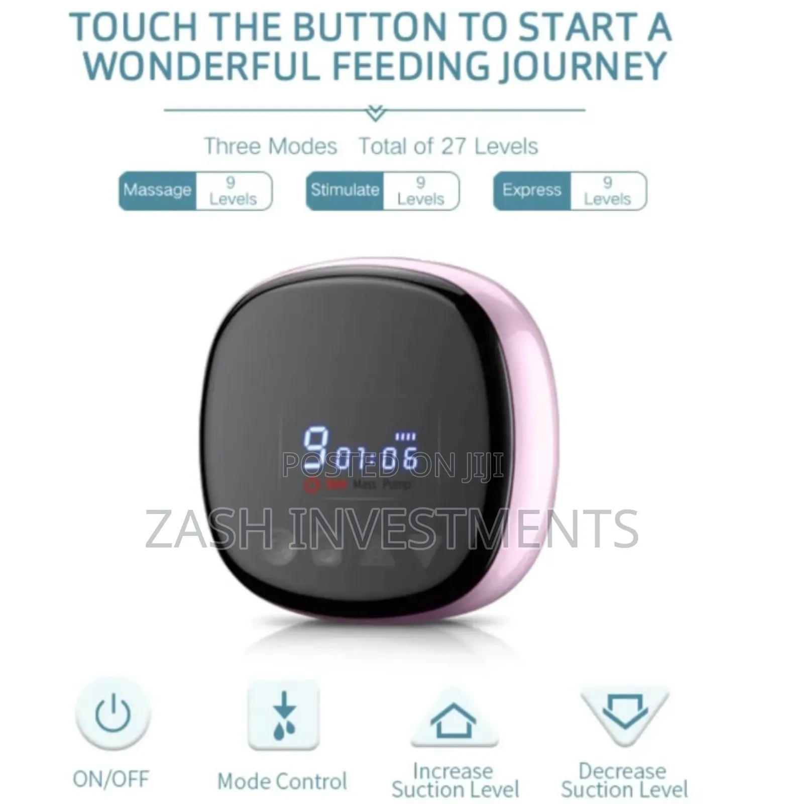 Automatic Rechargeable Double Electric Breast Pump in Central Division ...