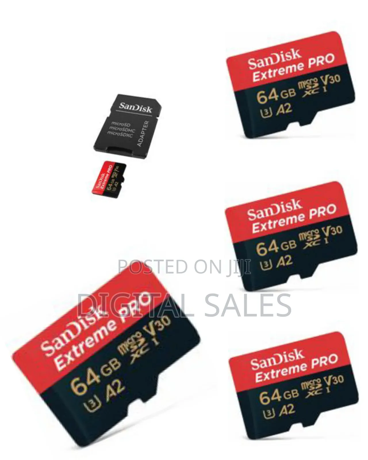 Sandisk 64gb Microsdxc Extreme Pro With Adapter 200mb/S - in Rubaga ...