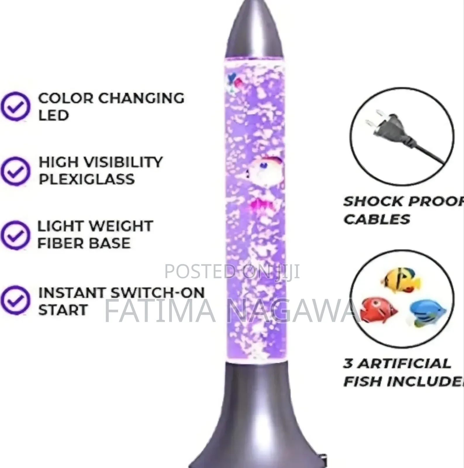 Rocket-Shaped Led Bubble Fish Lamp in Central Division - Lighting ...