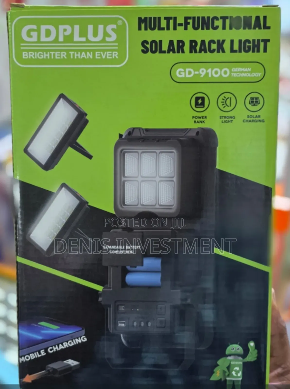 Dplus Gd-9100 Multi-functional Solar Rack Light. in Rubaga - Lighting ...