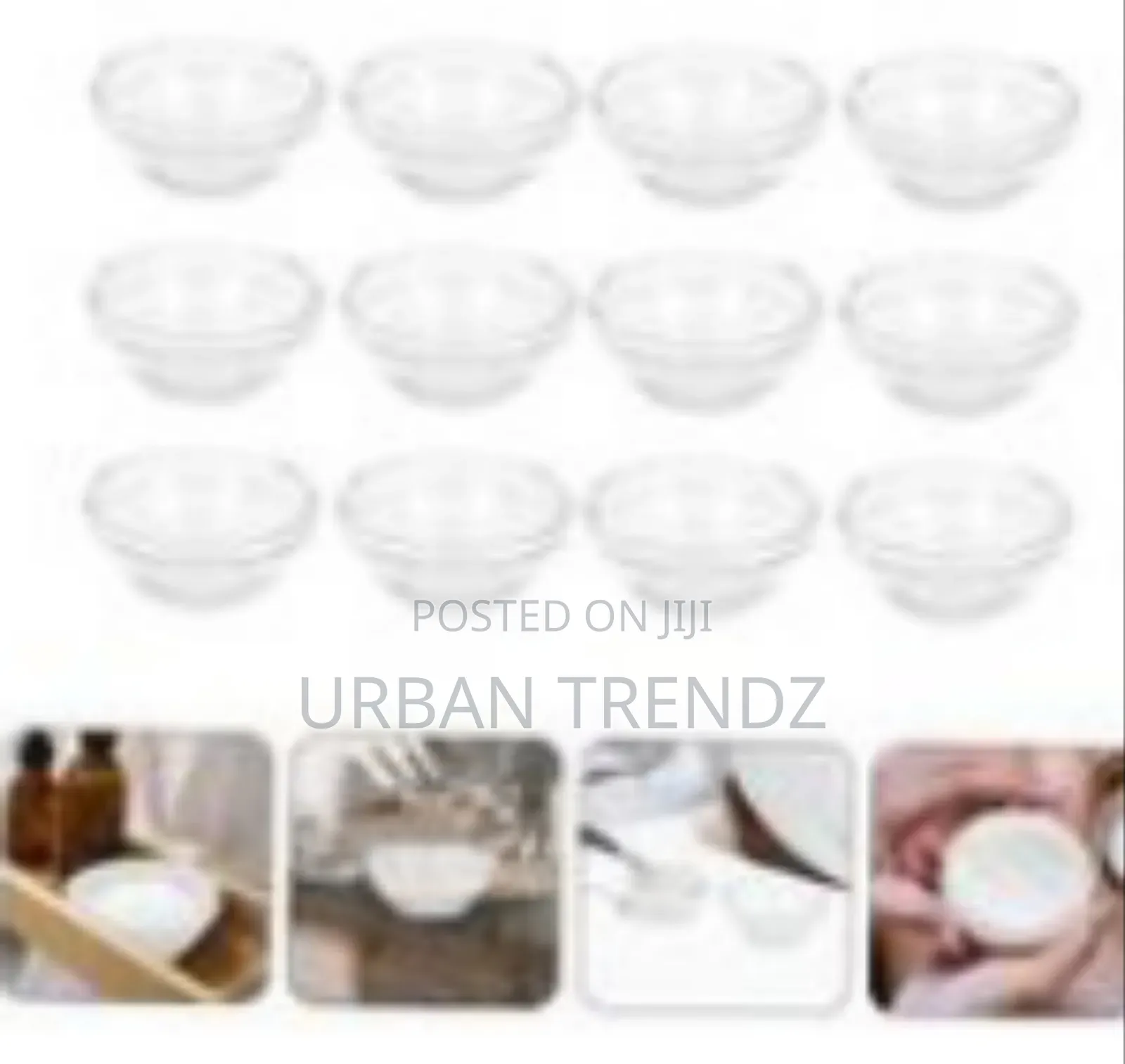 Luminarc Set of 12 Small Clear Glass Mixing and Prep Bowls in Central ...