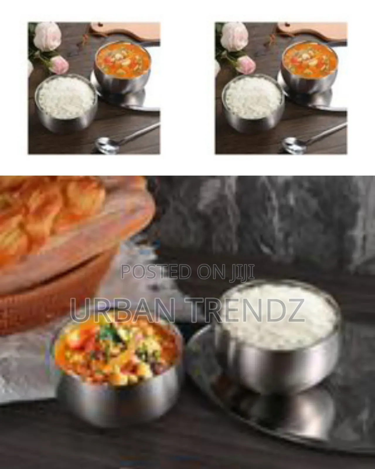 Durable Stainless Steel Double-Wall Bowl Set (12-Piece) in Central ...