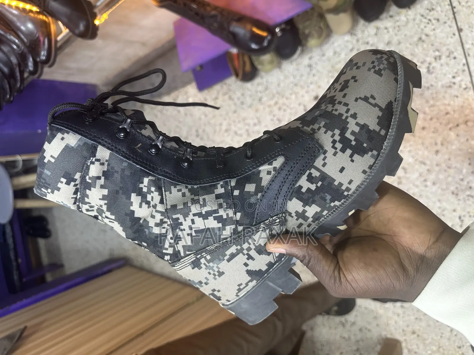 Original Black Military Tactical Camouflage Desert Boots in Central ...