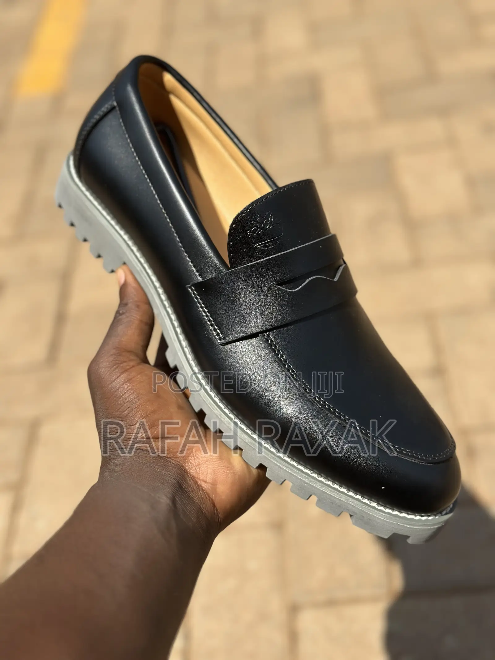 Original Men’S Black Timberland Leather Penny Loafers in Central ...