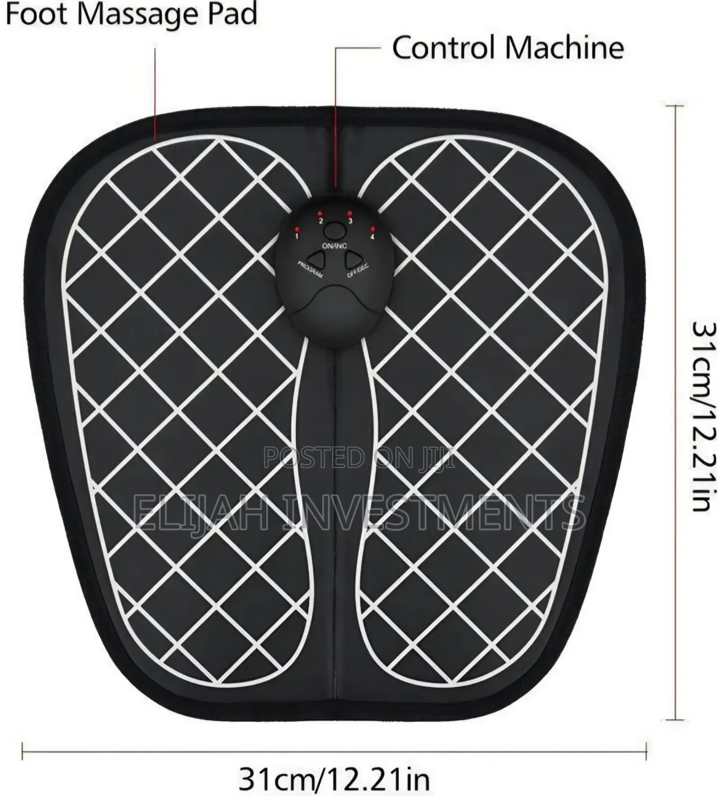 Ems Foot Massager, Portable Electric Foot Massage Mat in Central ...