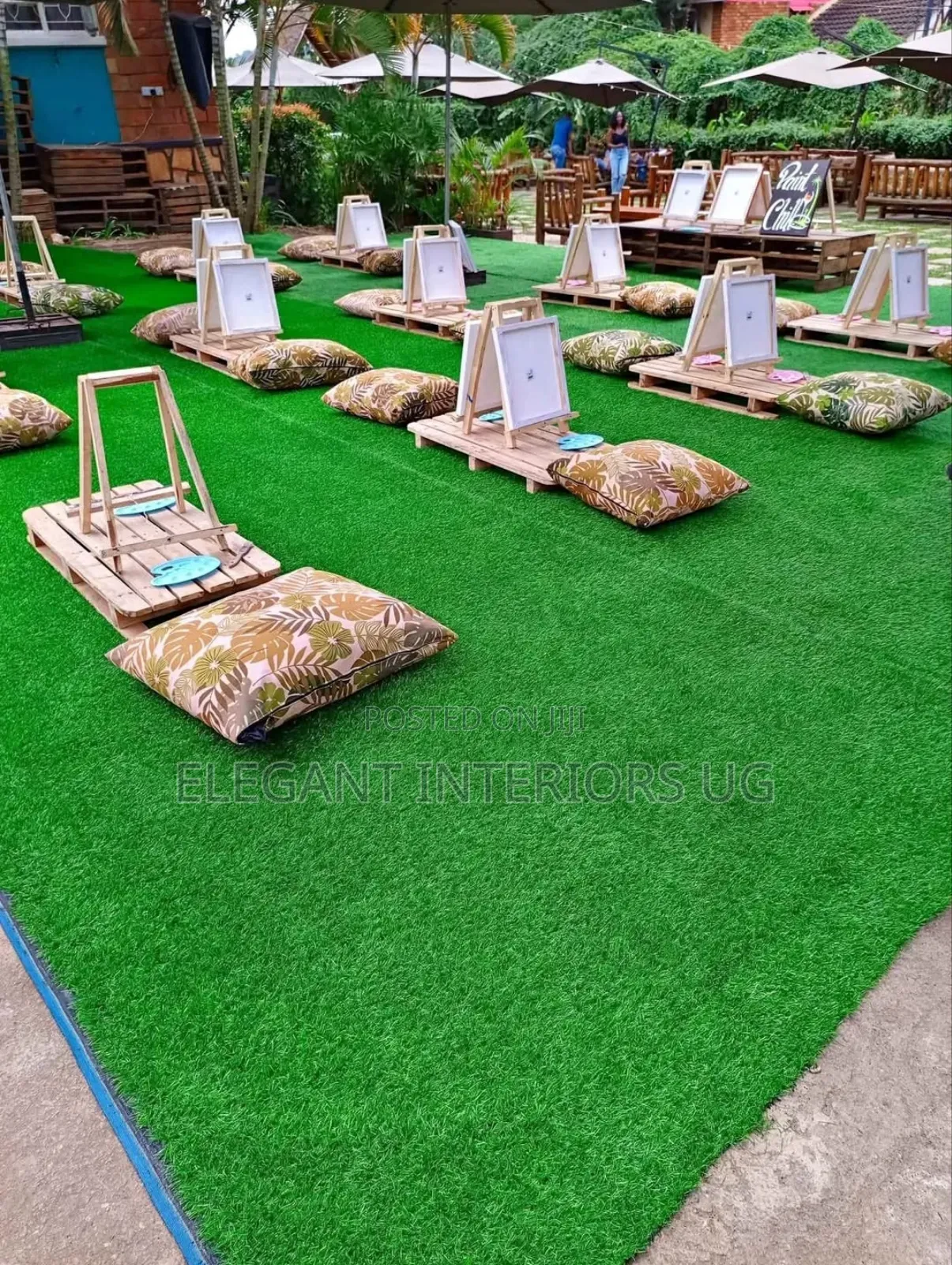 Artificial Grass Turf Carpets Used on Home and Hotel Balconies in ...