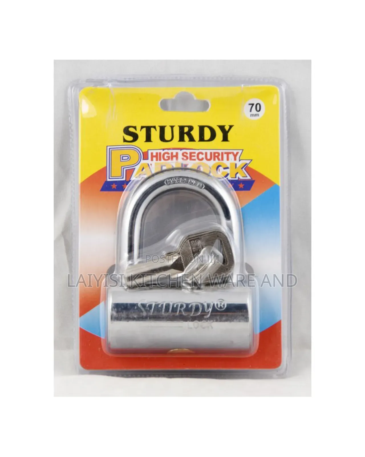 Padlocksiron Body Lock With Brass Cylinder,And Three Security Keys in ...