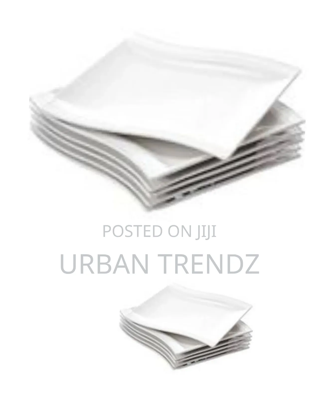 6 Piece Set of Large Square Melamine Plate in Central Division ...