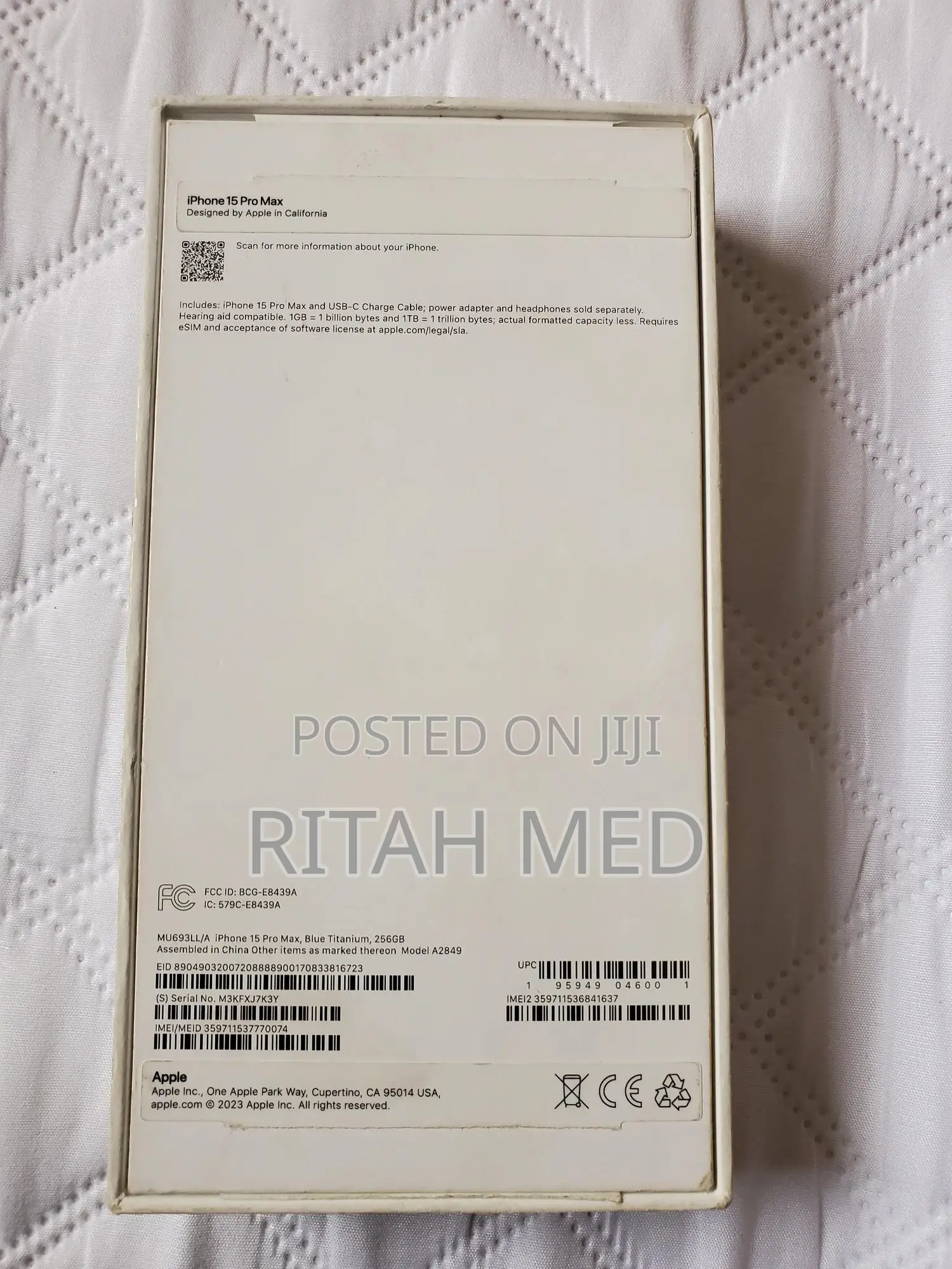 Apple iPhone 15 Pro Max 256 GB Blue in Central Division - Mobile Phones ...