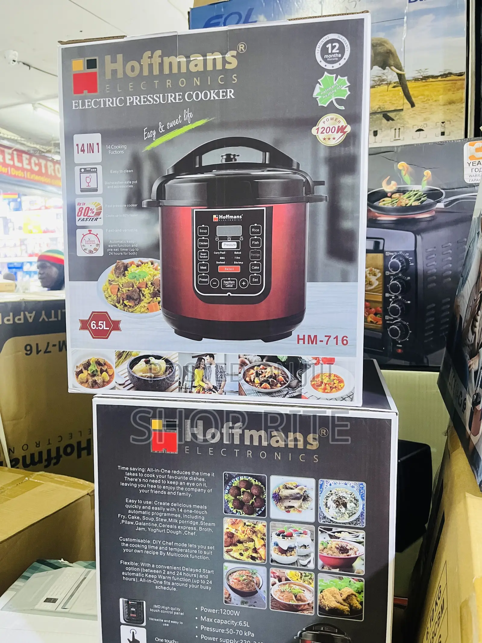 Hoffmans Pressure Cooker 6.5 Liters 2026 Model Digital Control in ...