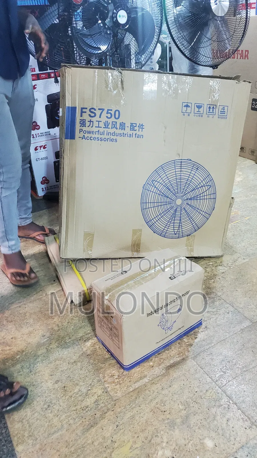 30′′ Heavy Industrial Stand Fan – 3-Speed (Black) in Central Division ...