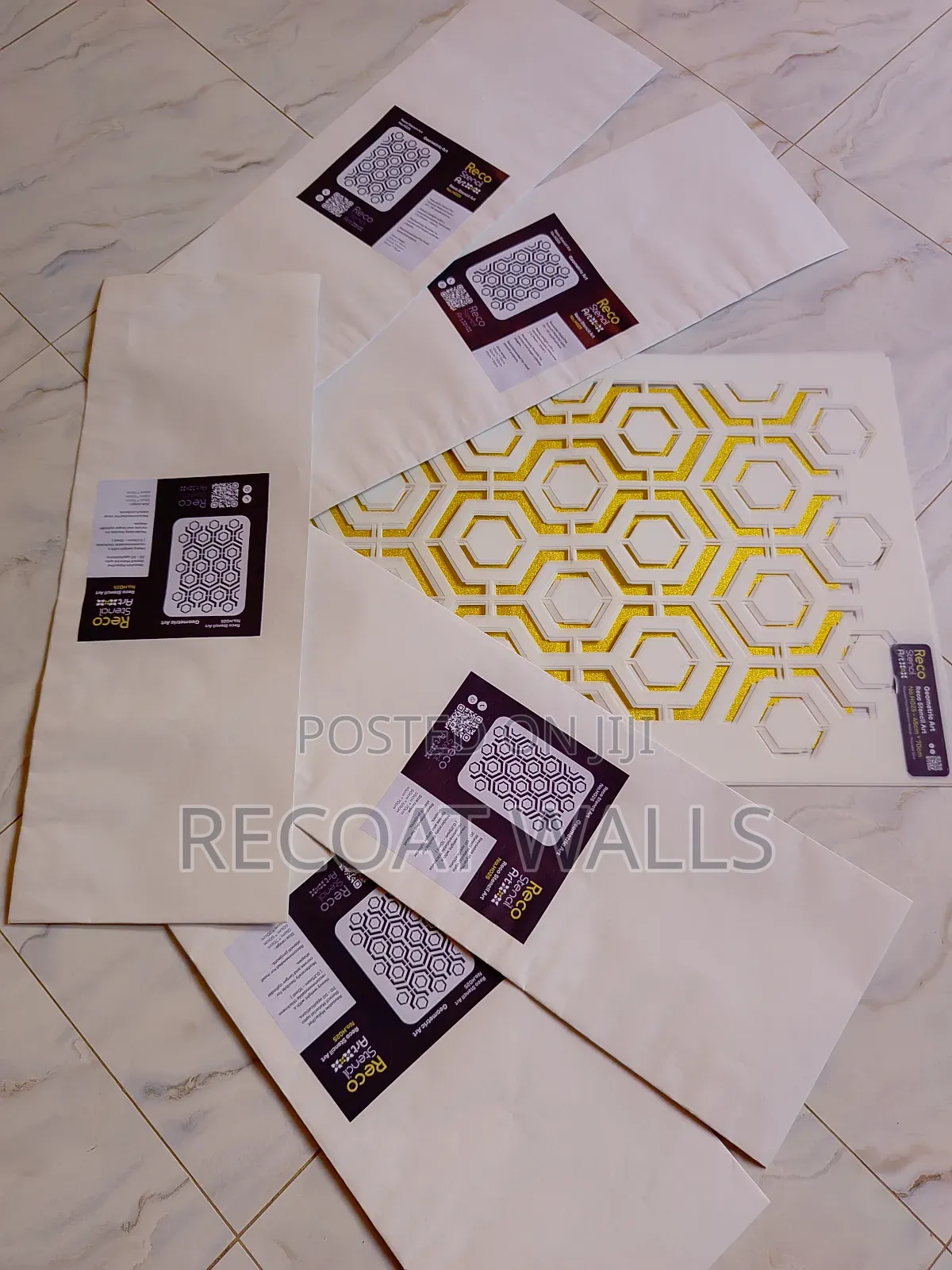 Reco - Large Professional Geometric Hexagon Stencil Motif Art! in ...