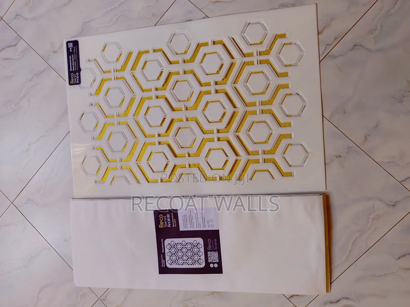 Reco - Large Professional Geometric Hexagon Stencil Motif Art! in ...