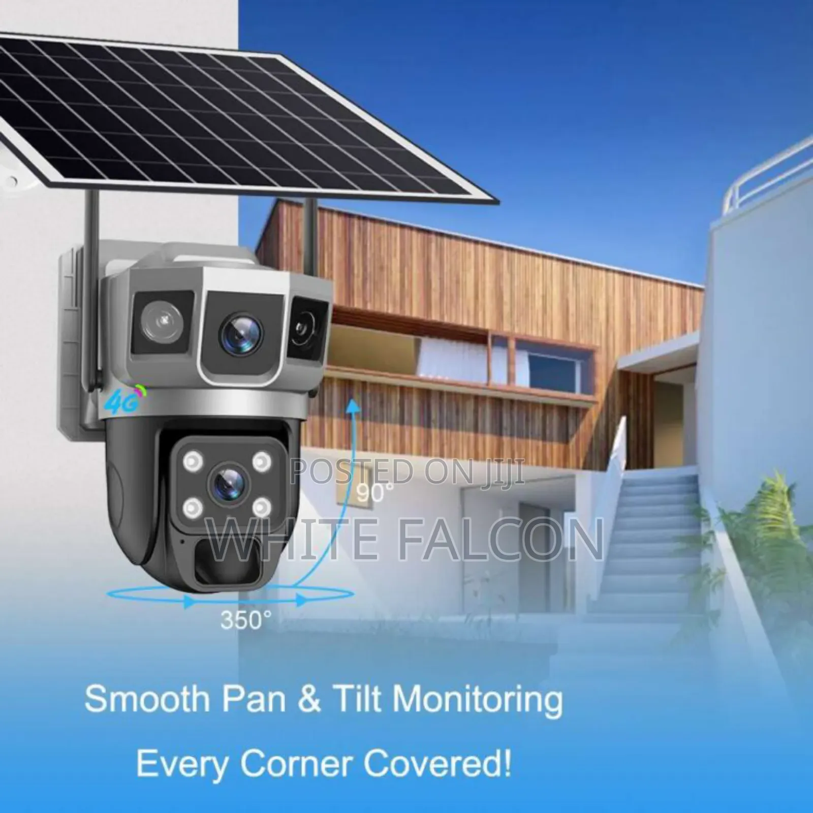 Solar Wifi Aov Camera Three Screens, 8mp Lens, 10x Zoom in Central ...