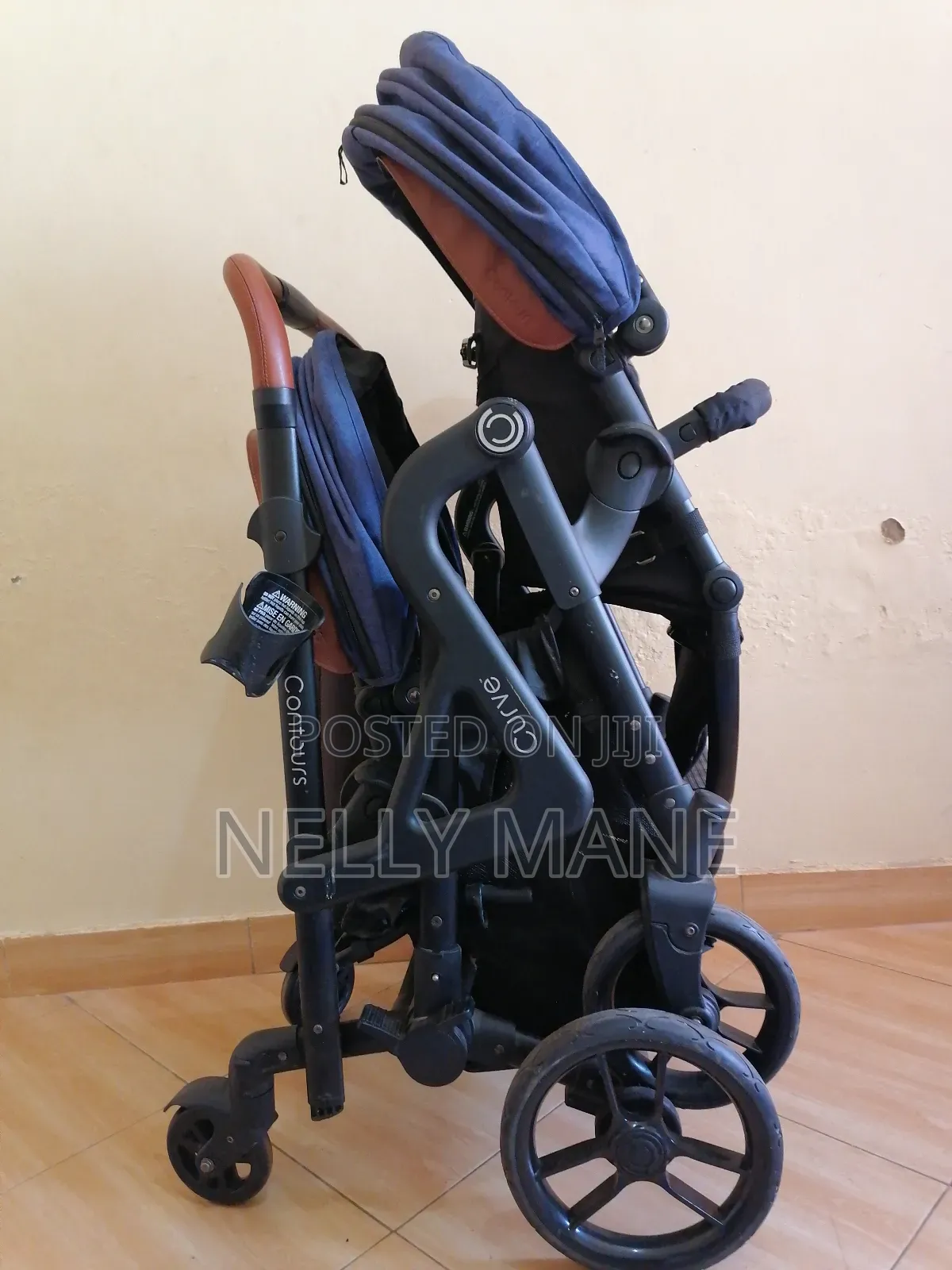 Kolcraft Contours Curve Double Stroller Indigo 17.91 Kg 139.59 in Goma ...