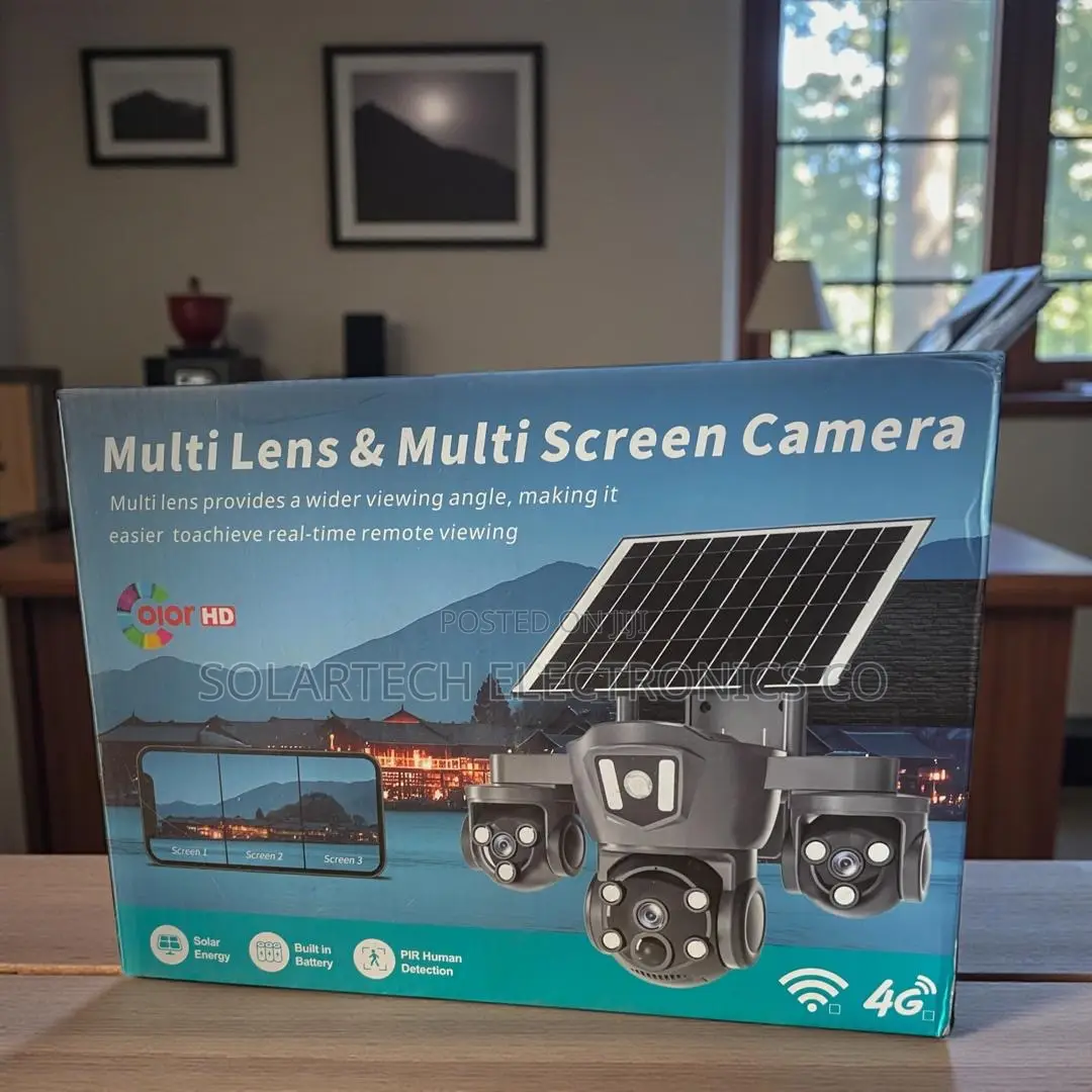 Smart Multi-Screen Solar CCTV Camera for Outdoor Protection in Central ...