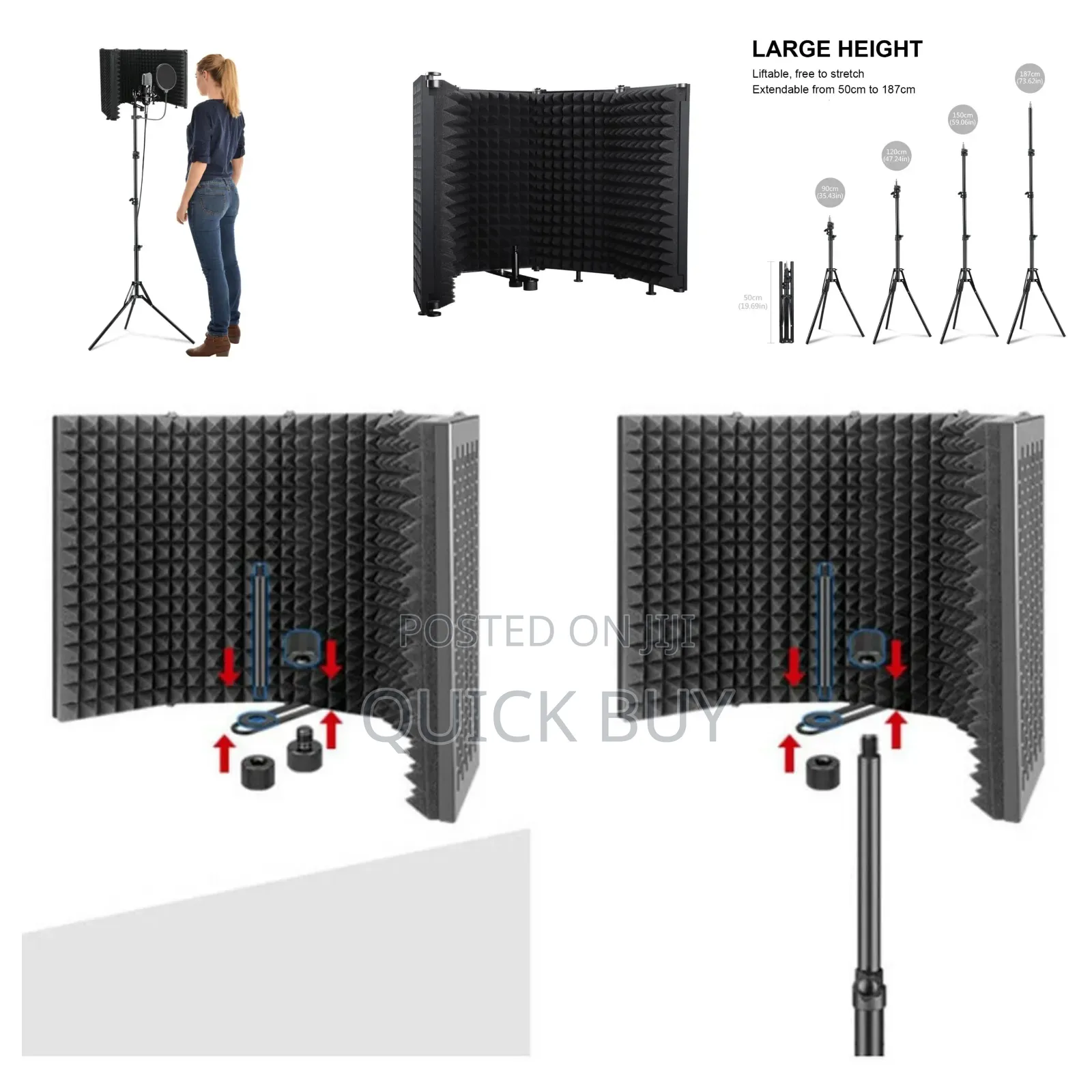 Portable Vocal Booth W/ Ambient Reflection Filter in Central Division ...