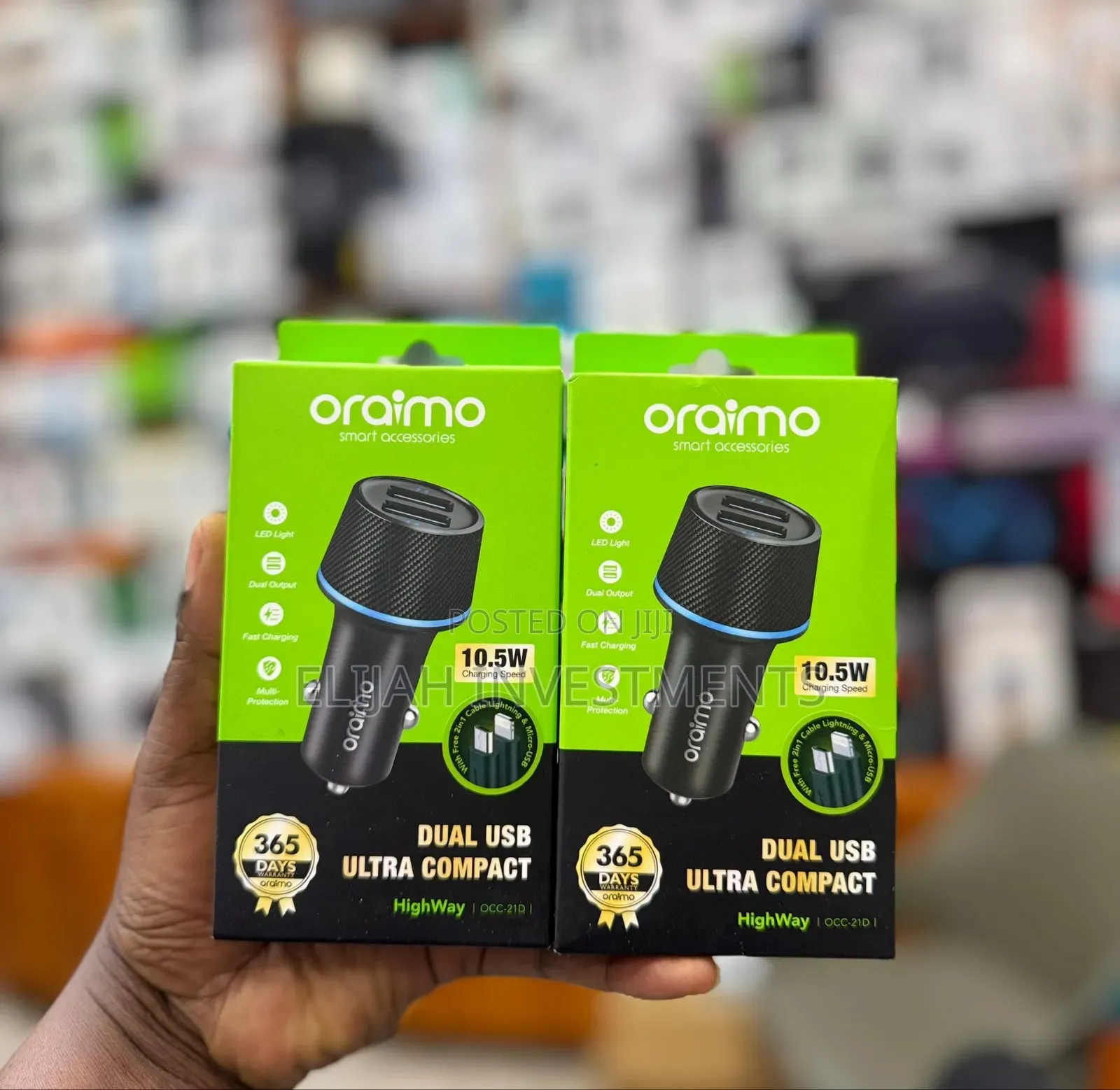 Oraimo Dual Usb Ultra Compact Car Charger in Central Division ...
