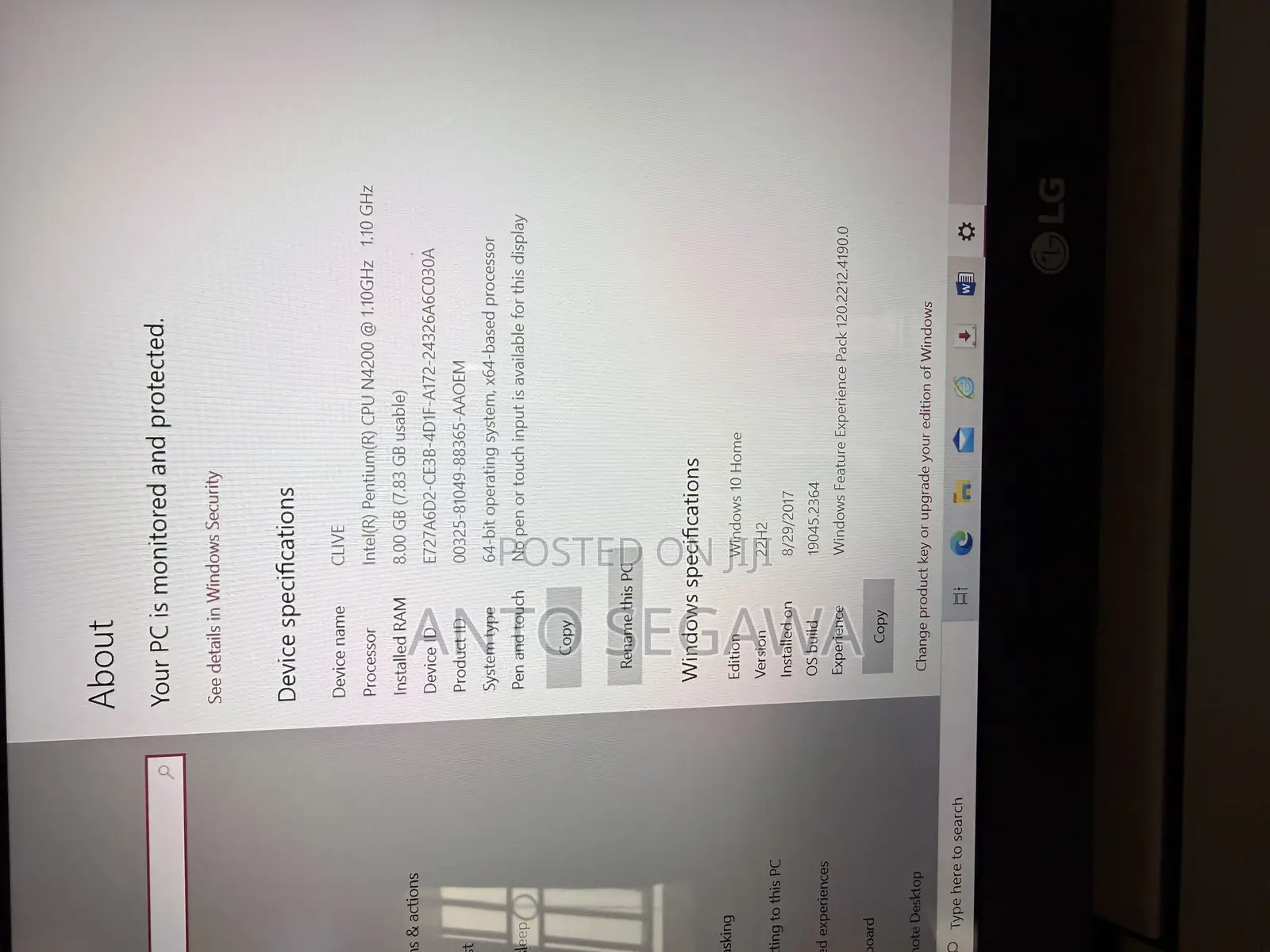 Laptop LG Gram 15.6 8GB Intel Pentium SSD 256GB in Rubaga - Laptops ...