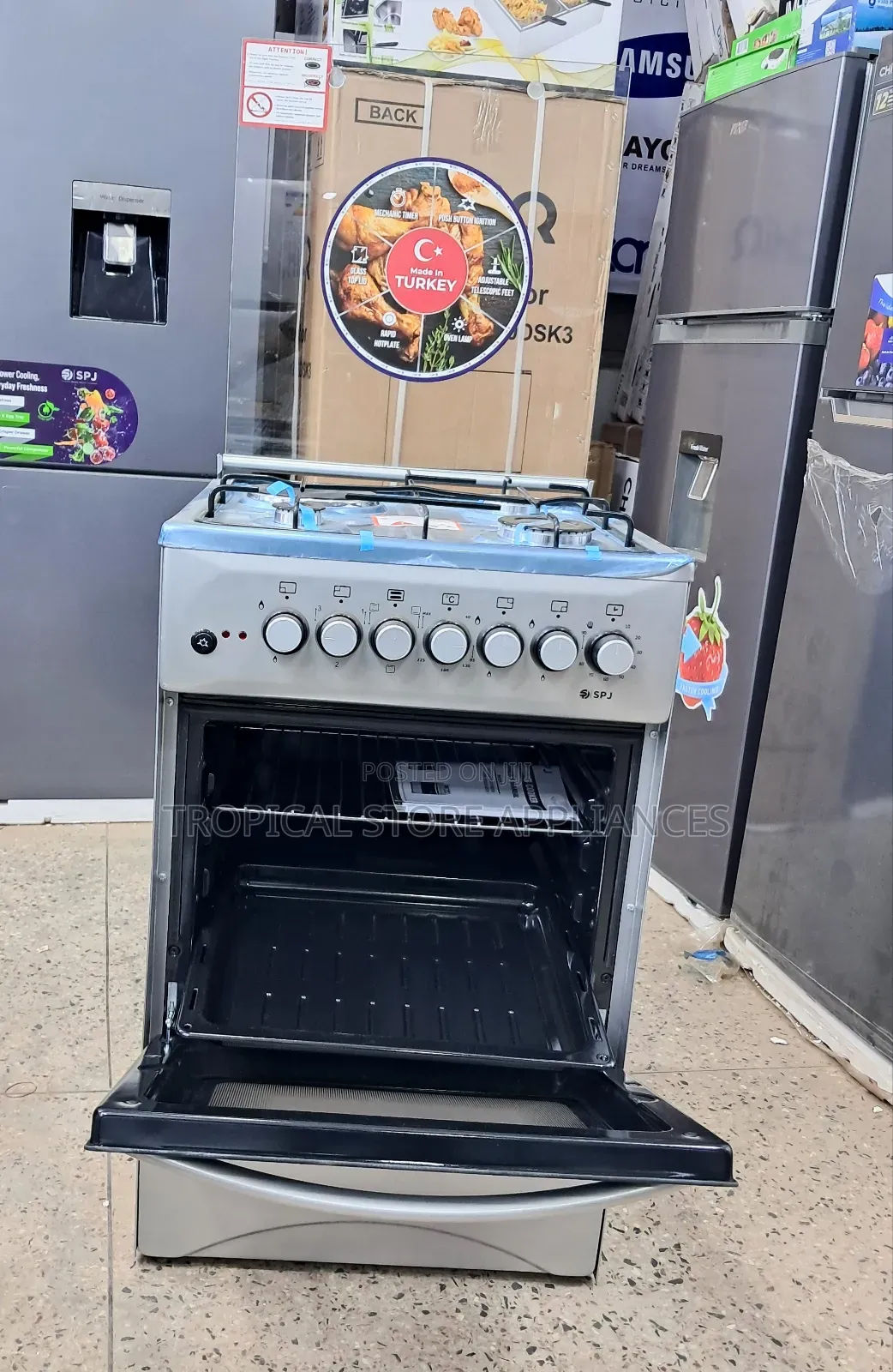 SPJ Standing Cooker 3 Gas 1 Electric With Electric Oven in Central ...