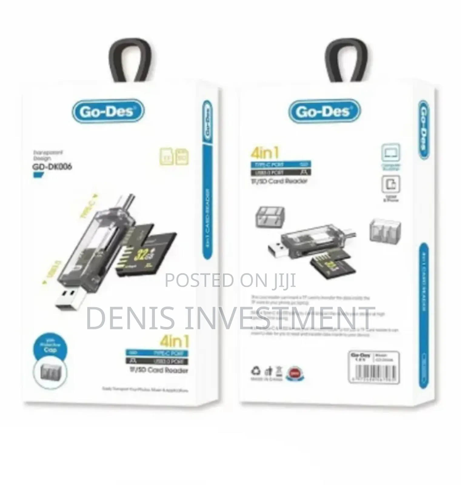 Go-Des Gd-Dk006 Transparent Design 4-in-1 Tf/Sd Card Reader. in Rubaga ...