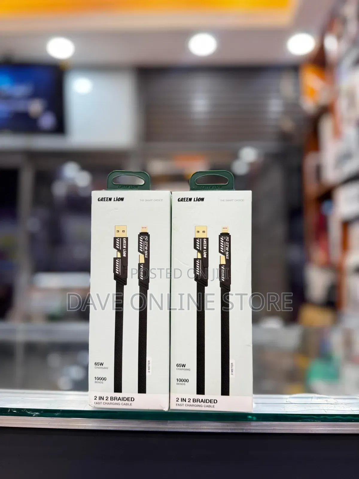 Green Lion 2-in-2 Braided Fast Charging Cable in Central Division ...