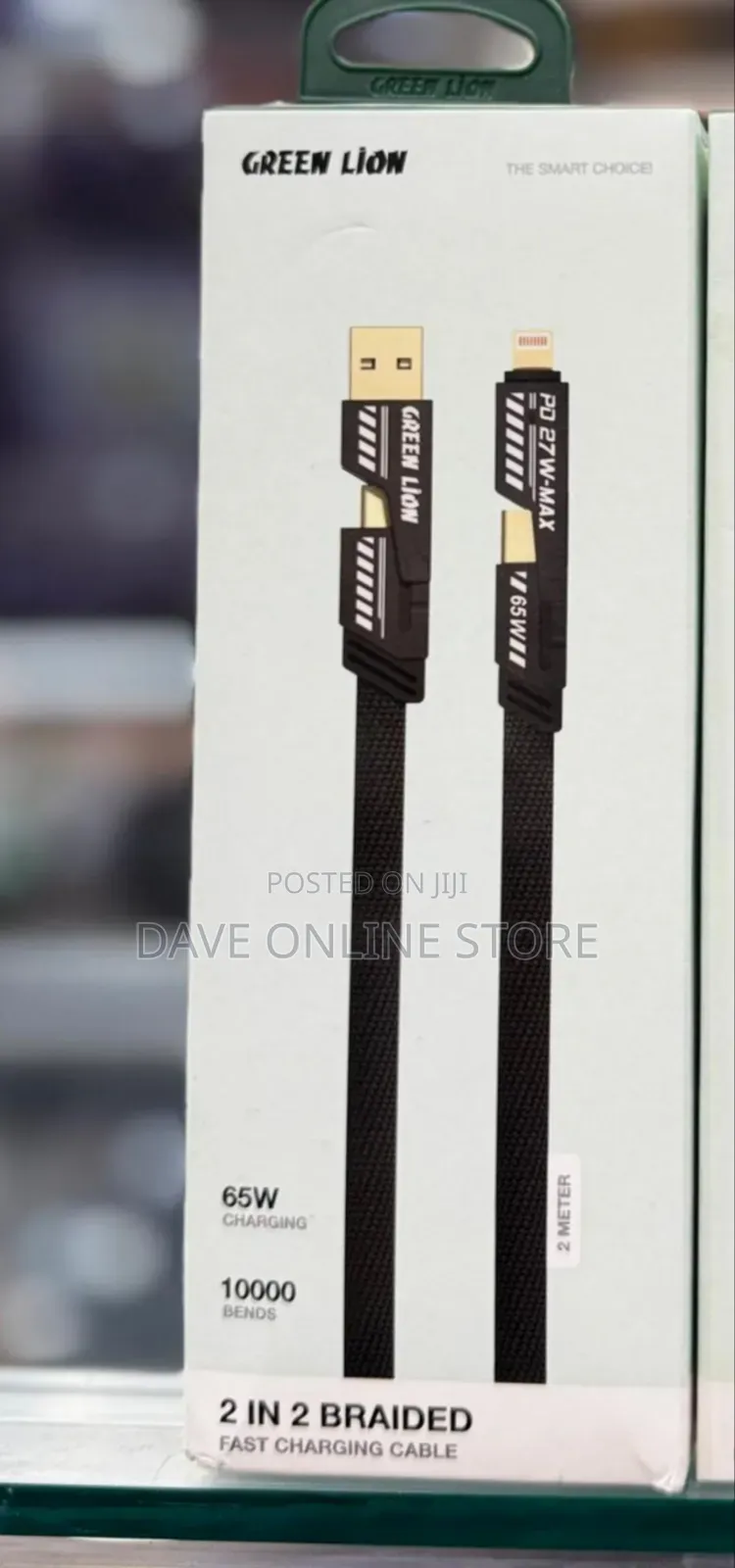 Green Lion 2-in-2 Braided Fast Charging Cable in Central Division ...