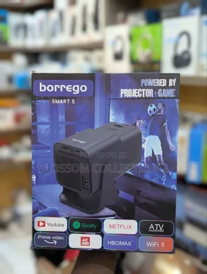 Borrego Smart5 Projector With 2 Game Consoles and Built in 10000 Games ...