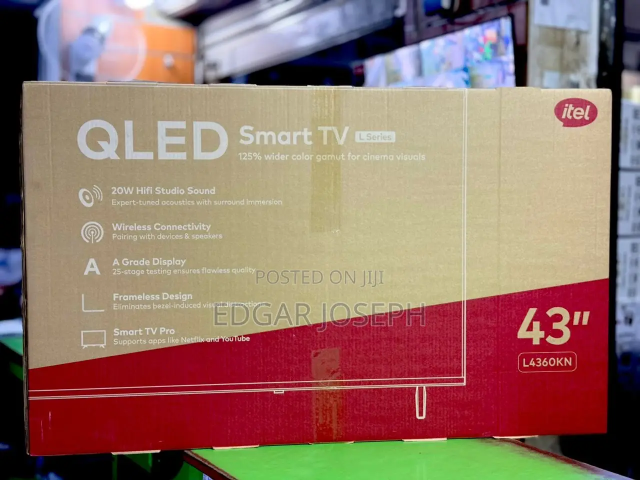Itel 43 Qled Smart Tv in Central Division - TV & DVD Equipment, Edgar ...