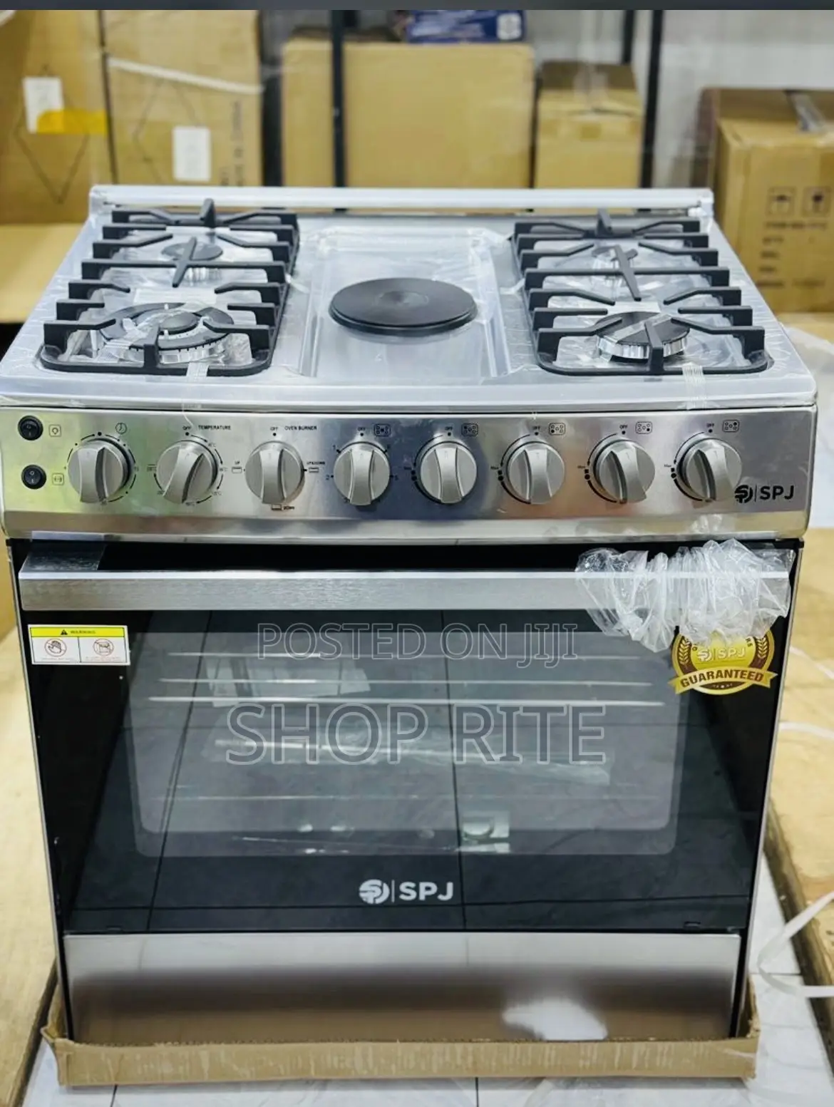 SPJ 80/60 4 Gas 1 Electric Gas Cooker Stainless Steel in Central ...