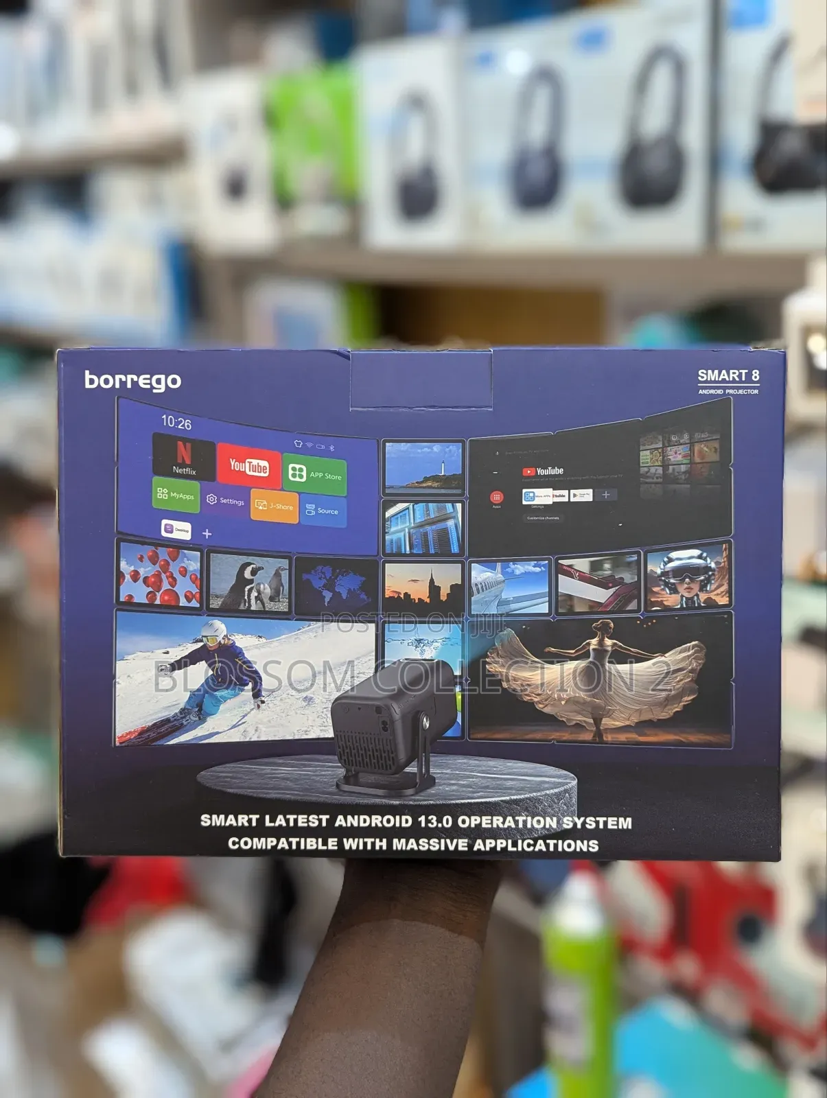 Borrego Smart 8 Portable Projector in Central Division - TV & DVD ...