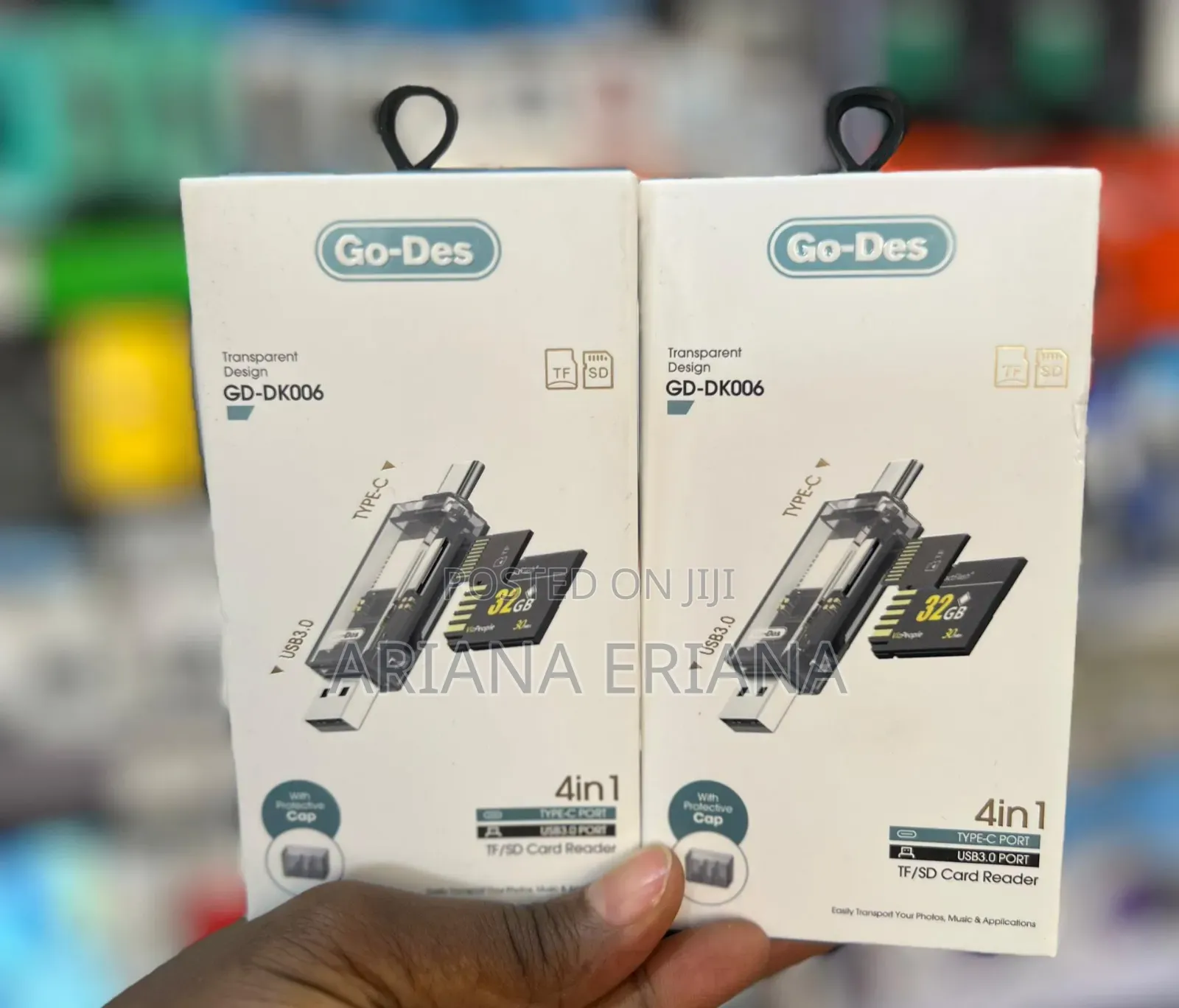 Go-Des Gd-Dk006 Transparent Design 4-in-1 Tf/Sd Card Reader. in Central ...