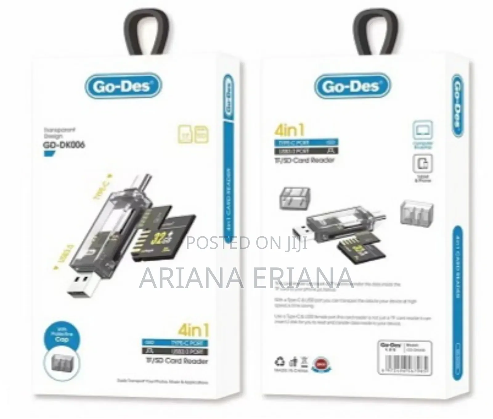Go-Des Gd-Dk006 Transparent Design 4-in-1 Tf/Sd Card Reader. in Central ...
