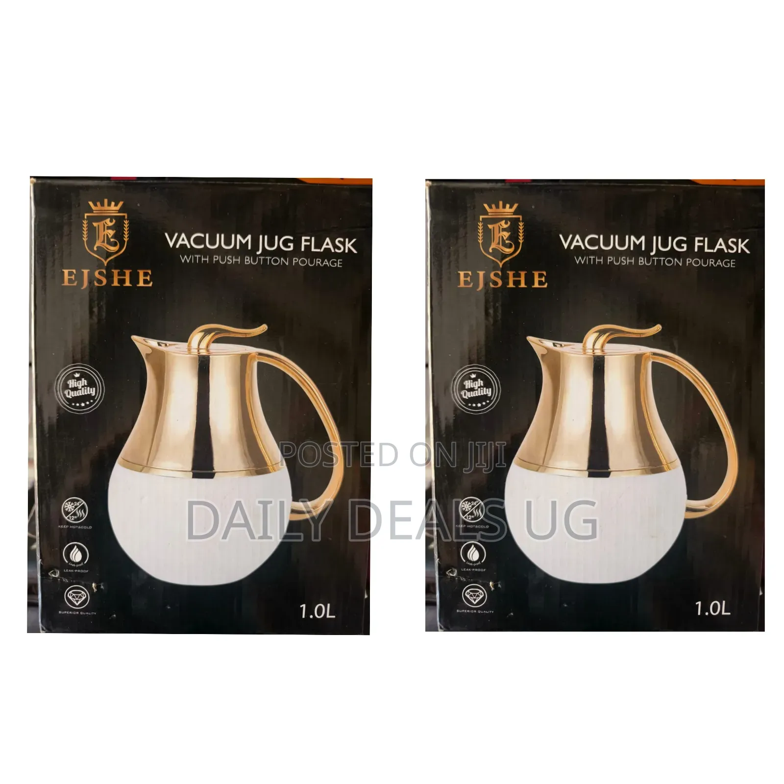 Ejshe Belly-Shaped Vacuum Jug Flask With Push-Button Pourage in Central ...
