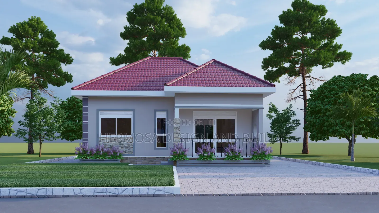 Simple Two Bedroom House Design in Rubaga - Building & Trade Services ...