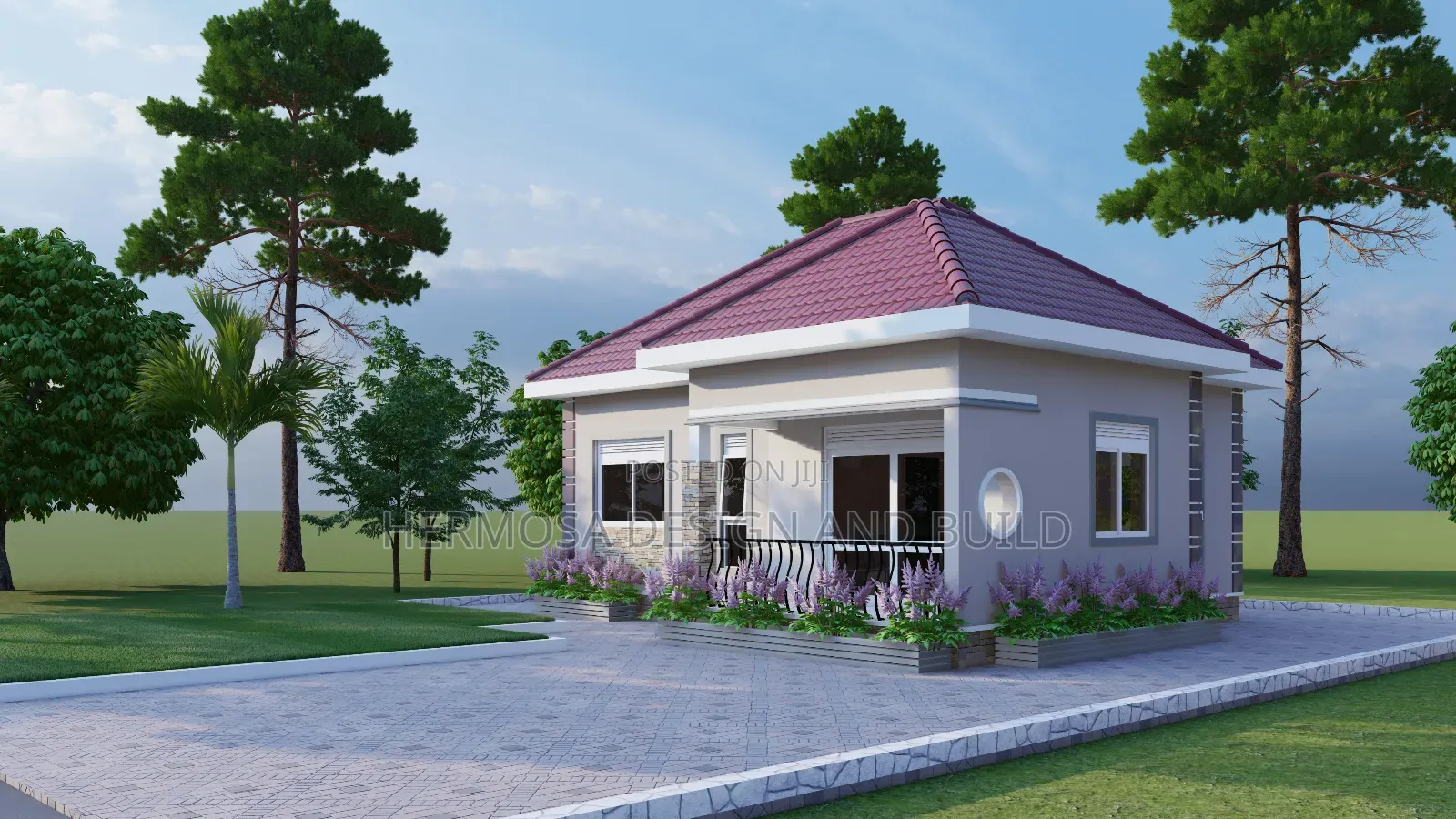 Simple Two Bedroom House Design in Rubaga - Building & Trade Services ...
